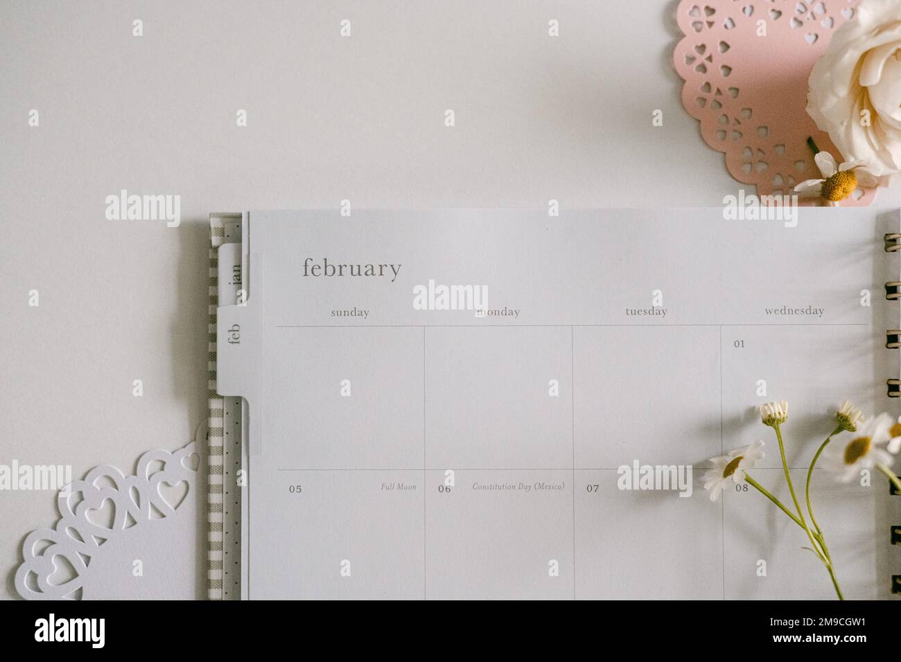 February schedule hi-res stock photography and images - Alamy