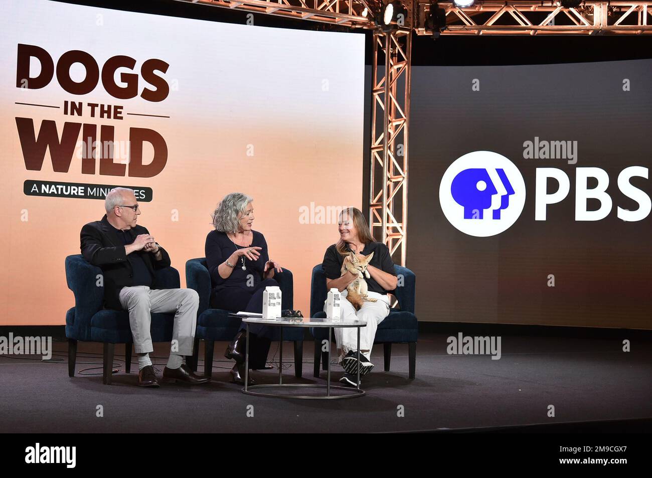 Fred Kaufman, from left, Jo Shinner and Jackie Navarro holding Fig the ...
