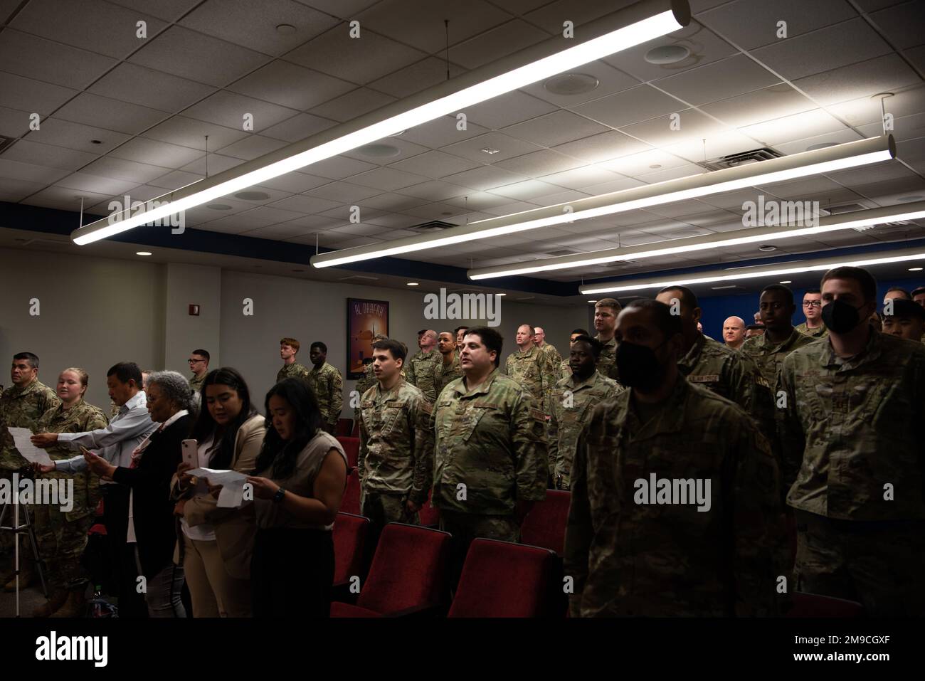 Airmen assigned to the 605th Aircraft Maintenance Squadron and family ...