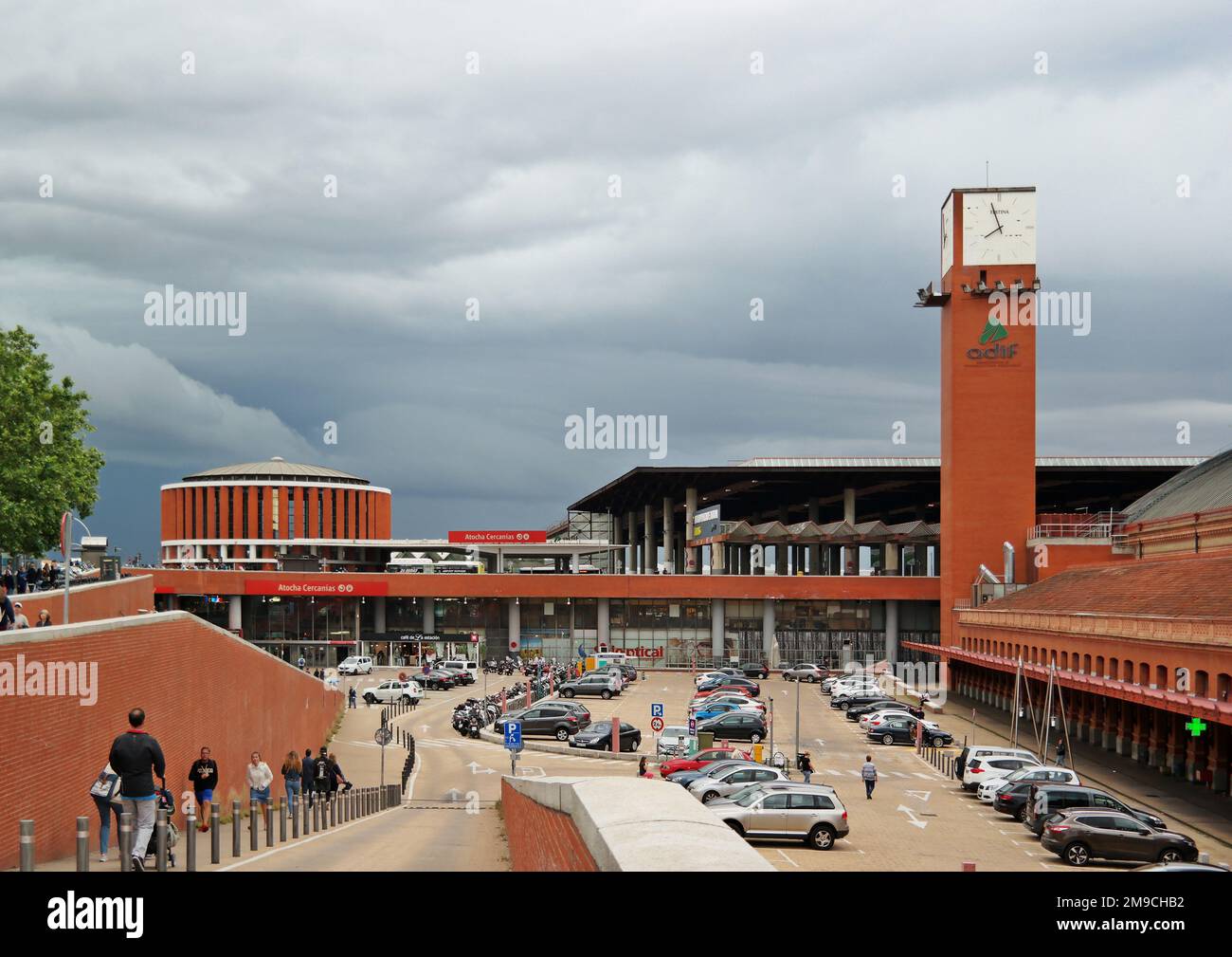 Madrid, Spain, May. 2020: Puerta De Atocha train station building in ...