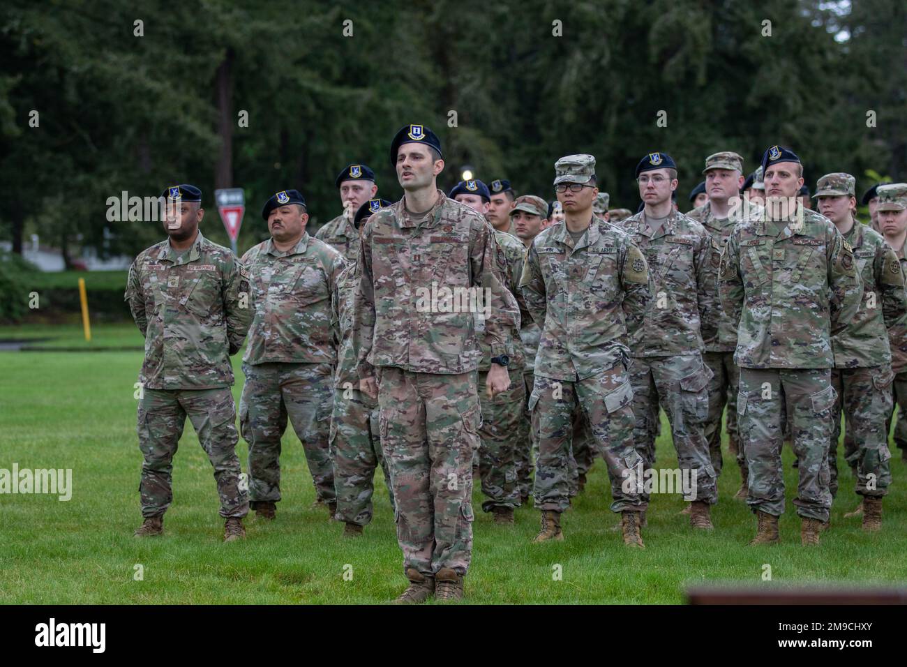 Air Force Capt. Mason Smiedendorf, operations officer at the 627th Security Forces squadron ...