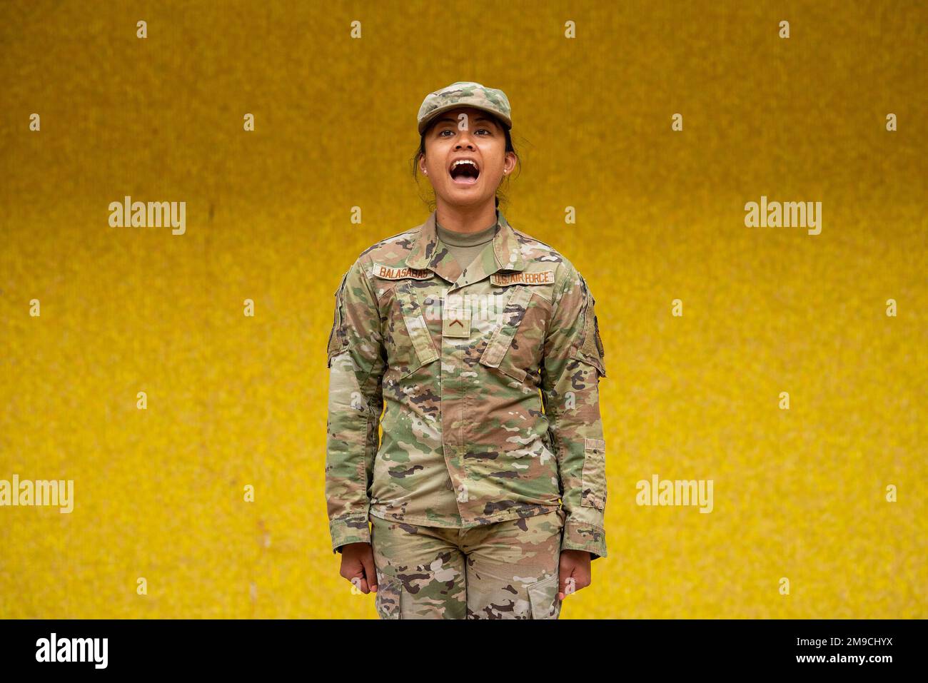 U.S. AIR FORCE ACADEMY, Colo. -- Cadet Cadre practice marching drills ...