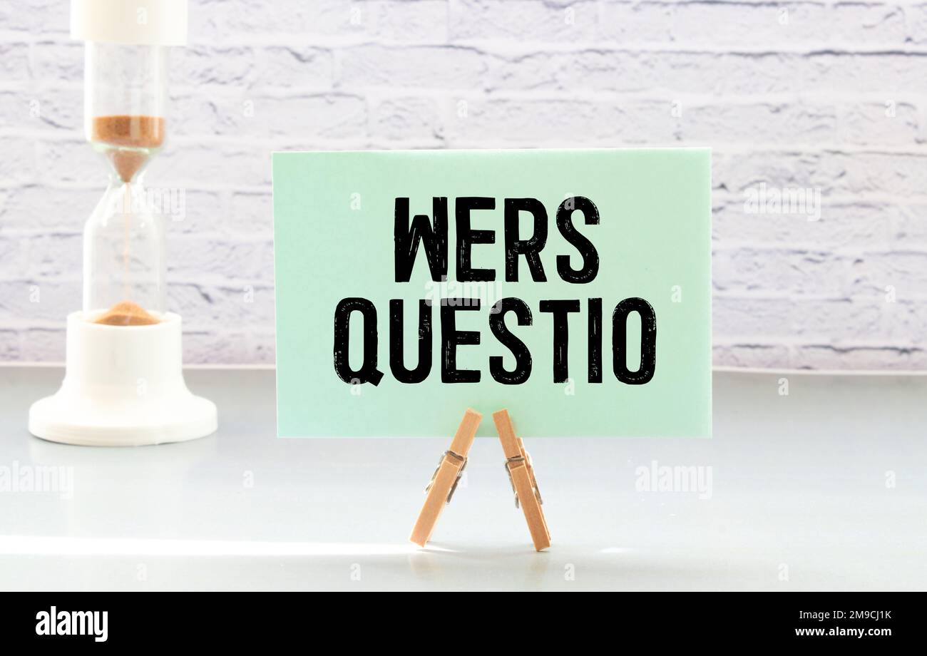 Job interview question mark hi-res stock photography and images - Alamy