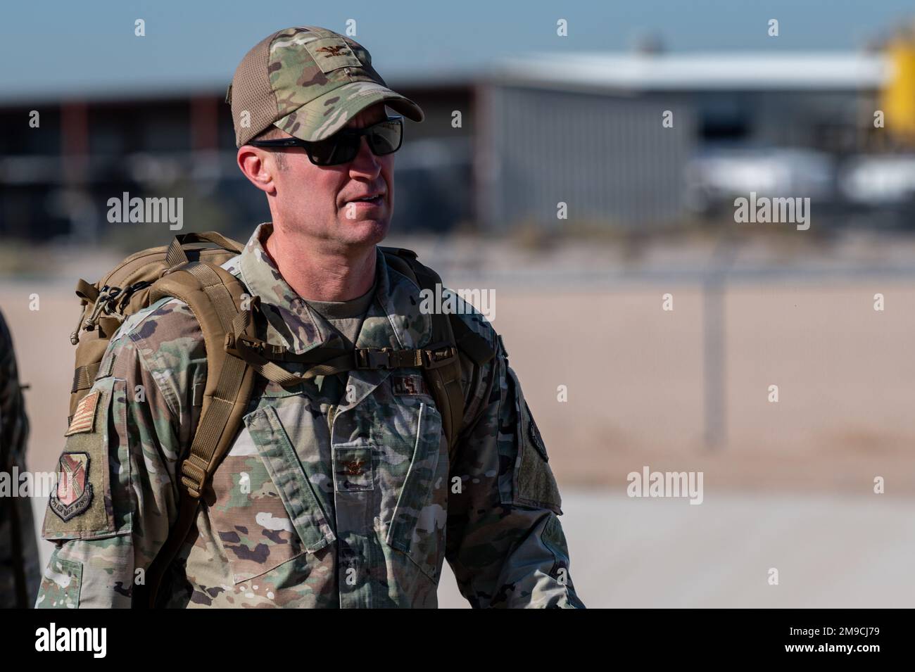 Col. Todd Dyer, 99th Squadron commander, participates in a National ...