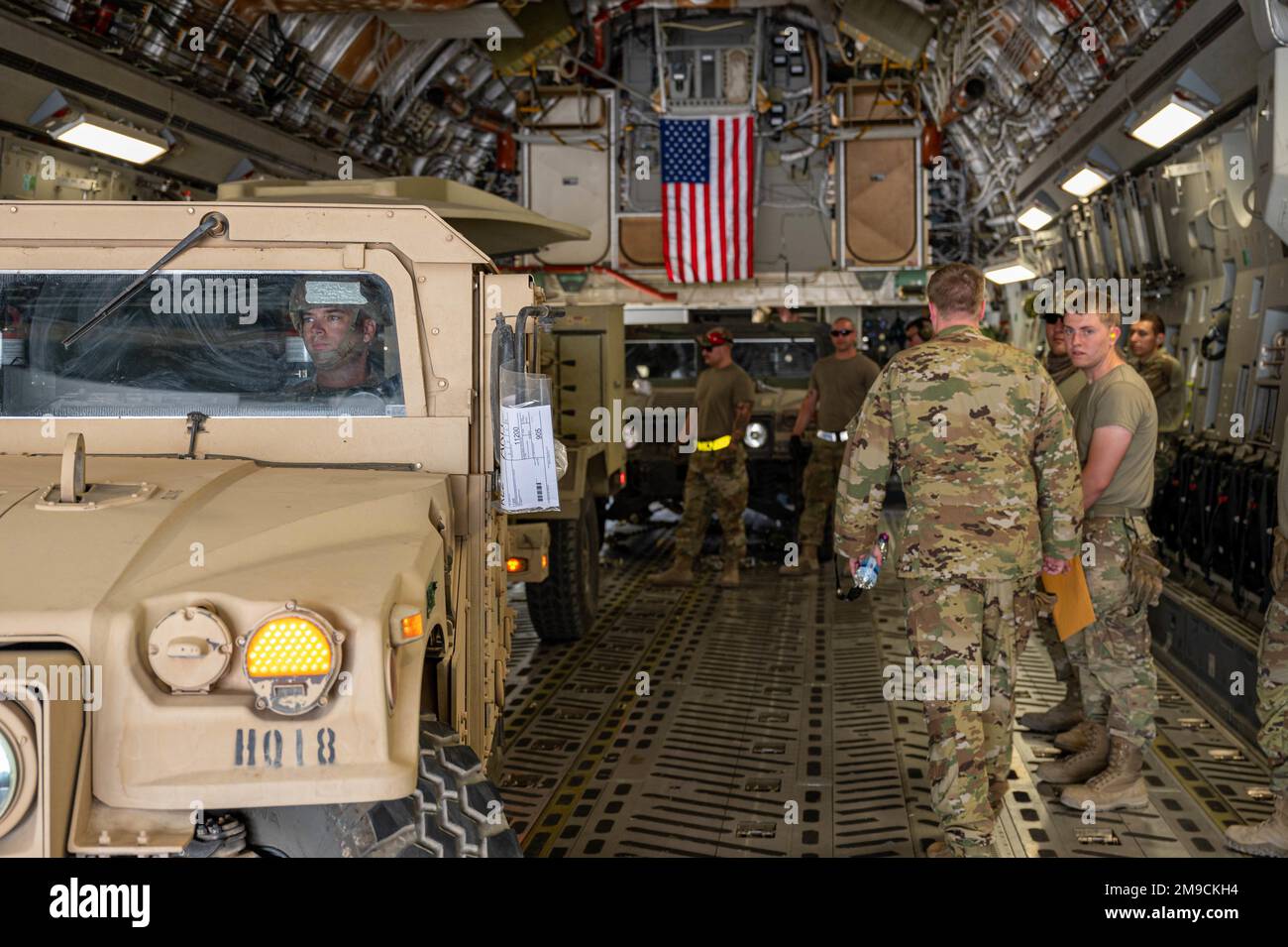 U.S. Army Sgt. Benjamin Cline, 3631st Signal Company, reverses a High ...