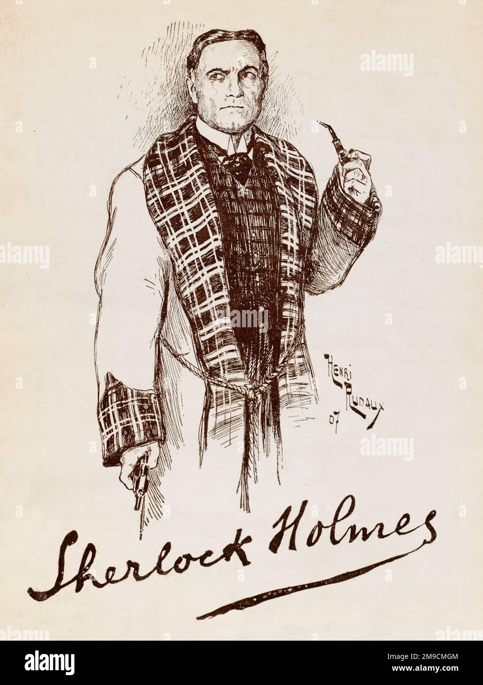 The actor Mr Gernier in the role of the famous London detective ...