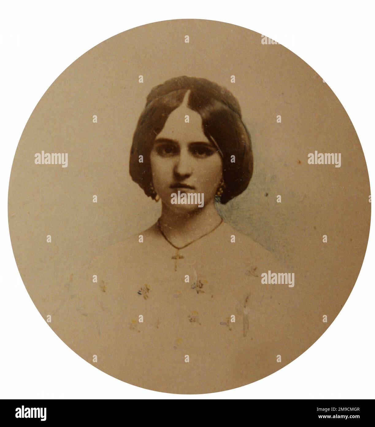 Sepia photograph of a Victorian woman Stock Photo - Alamy