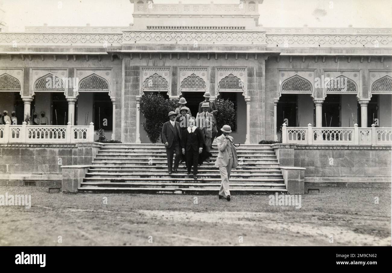 Lord Irwin, Viceroy of India, at Daly College, Indore, India Stock ...
