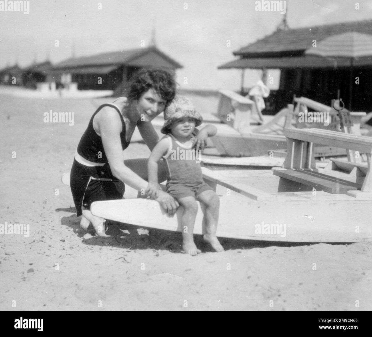 Beach in italy Black and White Stock Photos & Images - Alamy