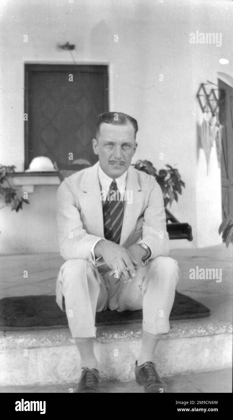A smart gentleman, in a cream suit, in Mhow, India Stock Photo - Alamy