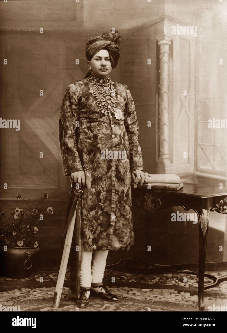 The Nawab (Viceroy) of Jaora in 1928 Stock Photo - Alamy