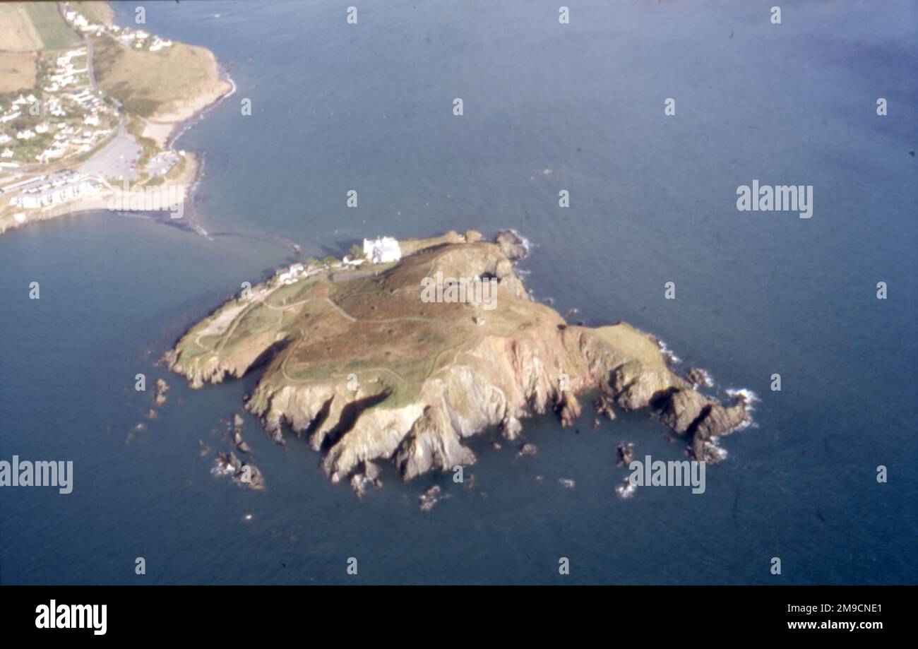 An aerial view of Burgh Island, Devon Stock Photo - Alamy