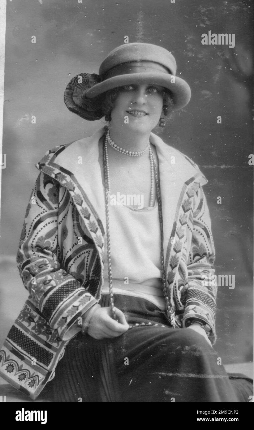 Eva Gebhard, Baroness Gourgaud (d 1959), wife of Napoleon Gourgaud ...