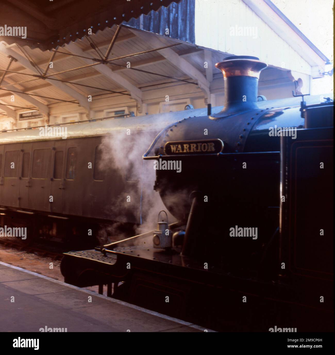 Warrior steam at Kingswear, Devon Stock Photo - Alamy