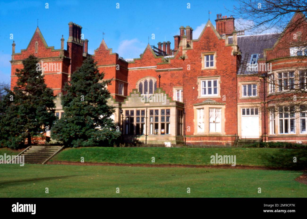 Abney Hall - rear view Stock Photo - Alamy