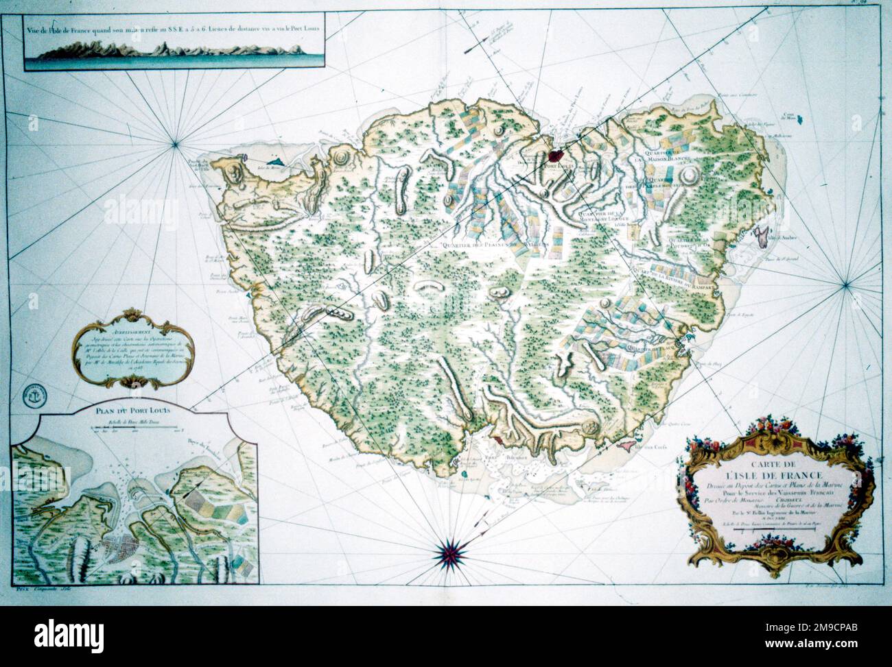 Map of Mauritius Stock Photo - Alamy