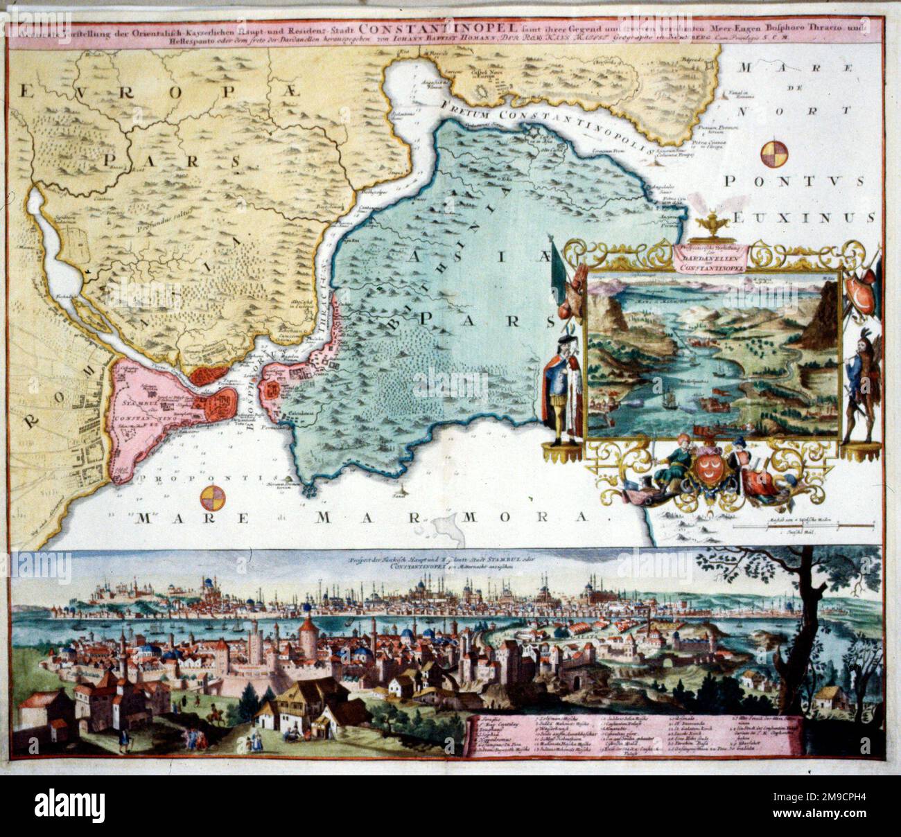 Constantinople map hi-res stock photography and images - Alamy