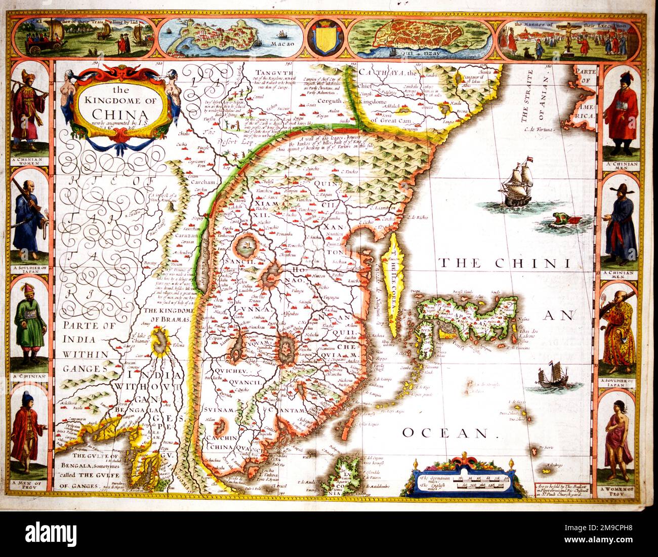 17th century Map of China Stock Photo - Alamy
