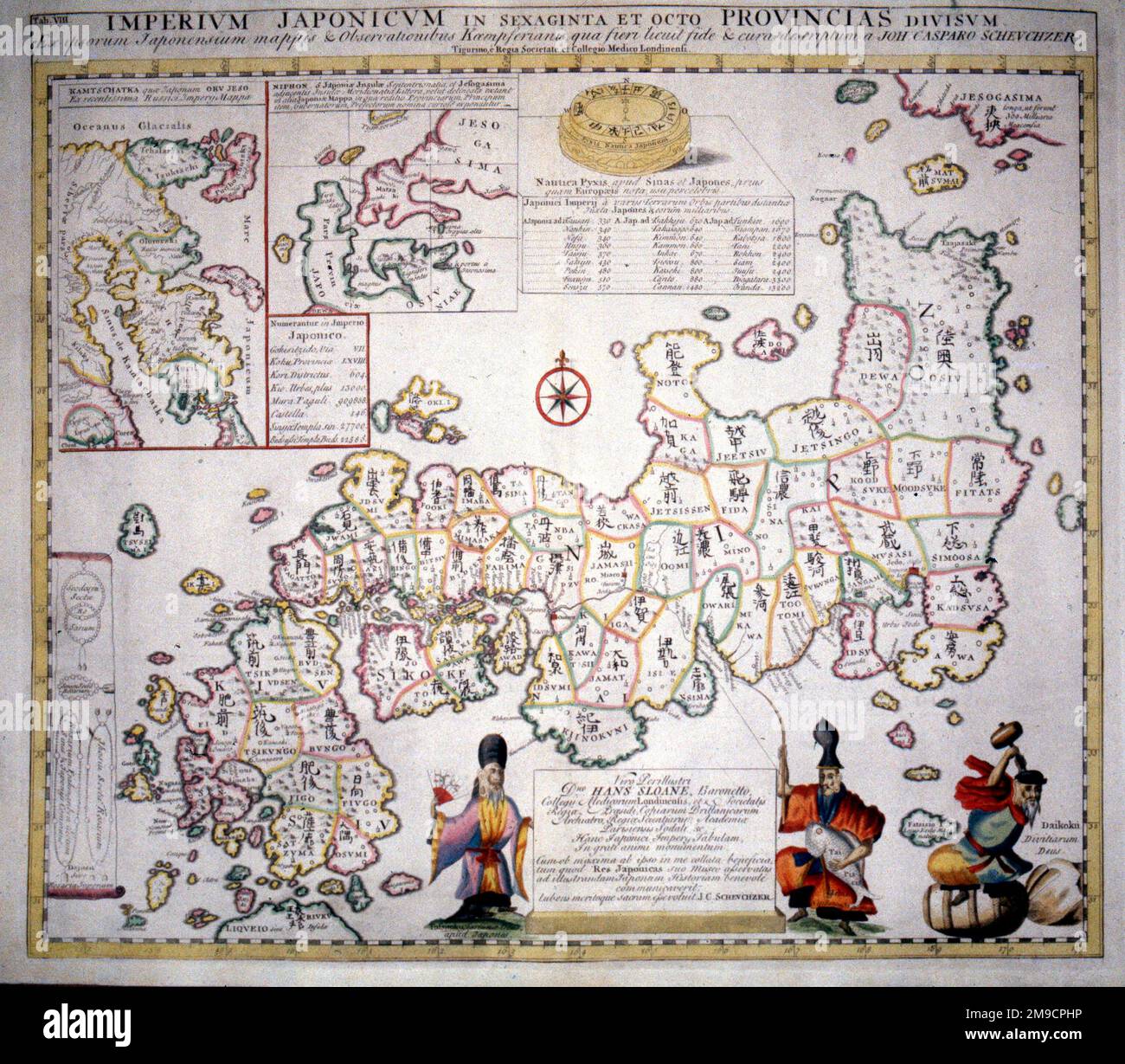 1727 map japan hi-res stock photography and images - Alamy