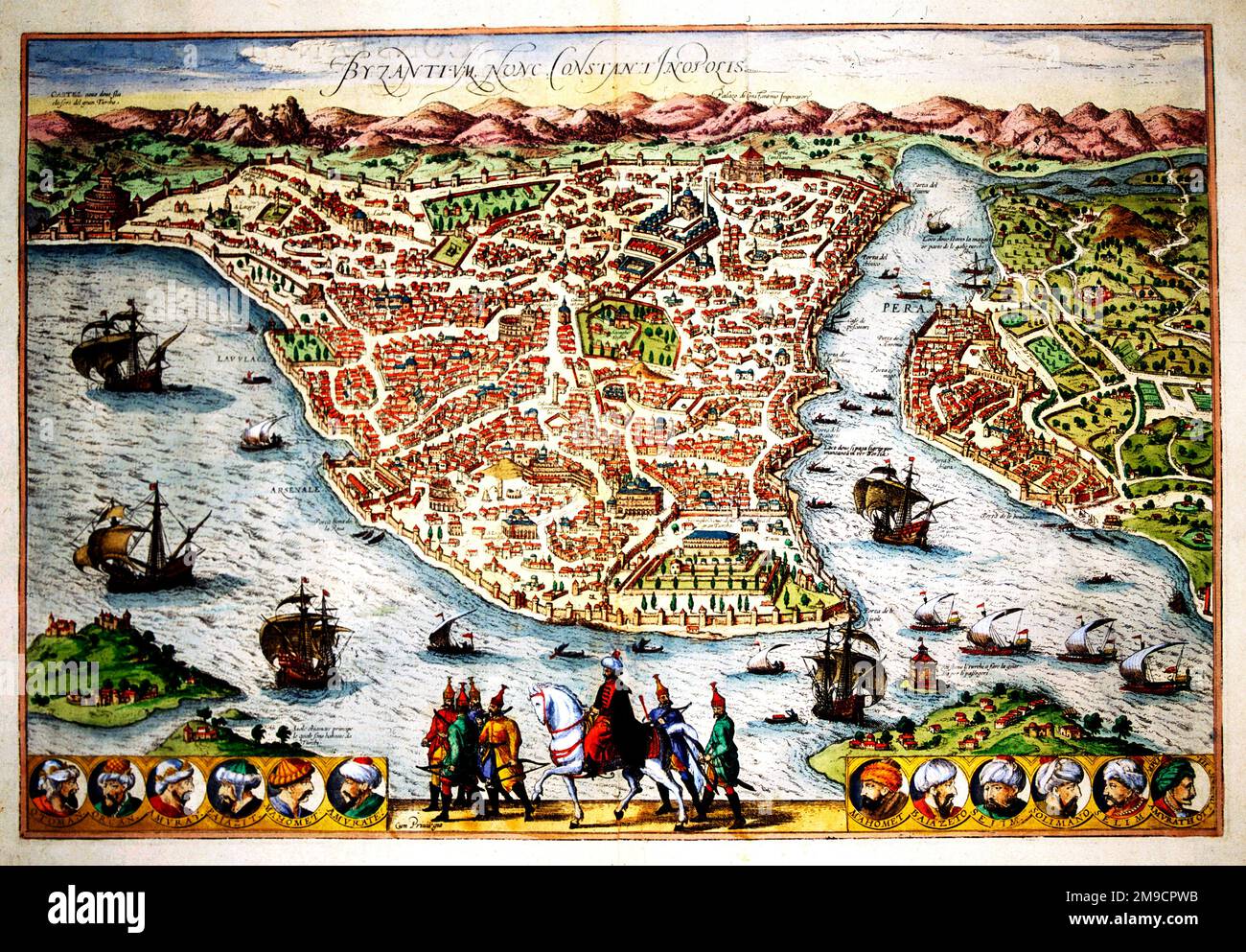 Constantinople map hi-res stock photography and images - Alamy