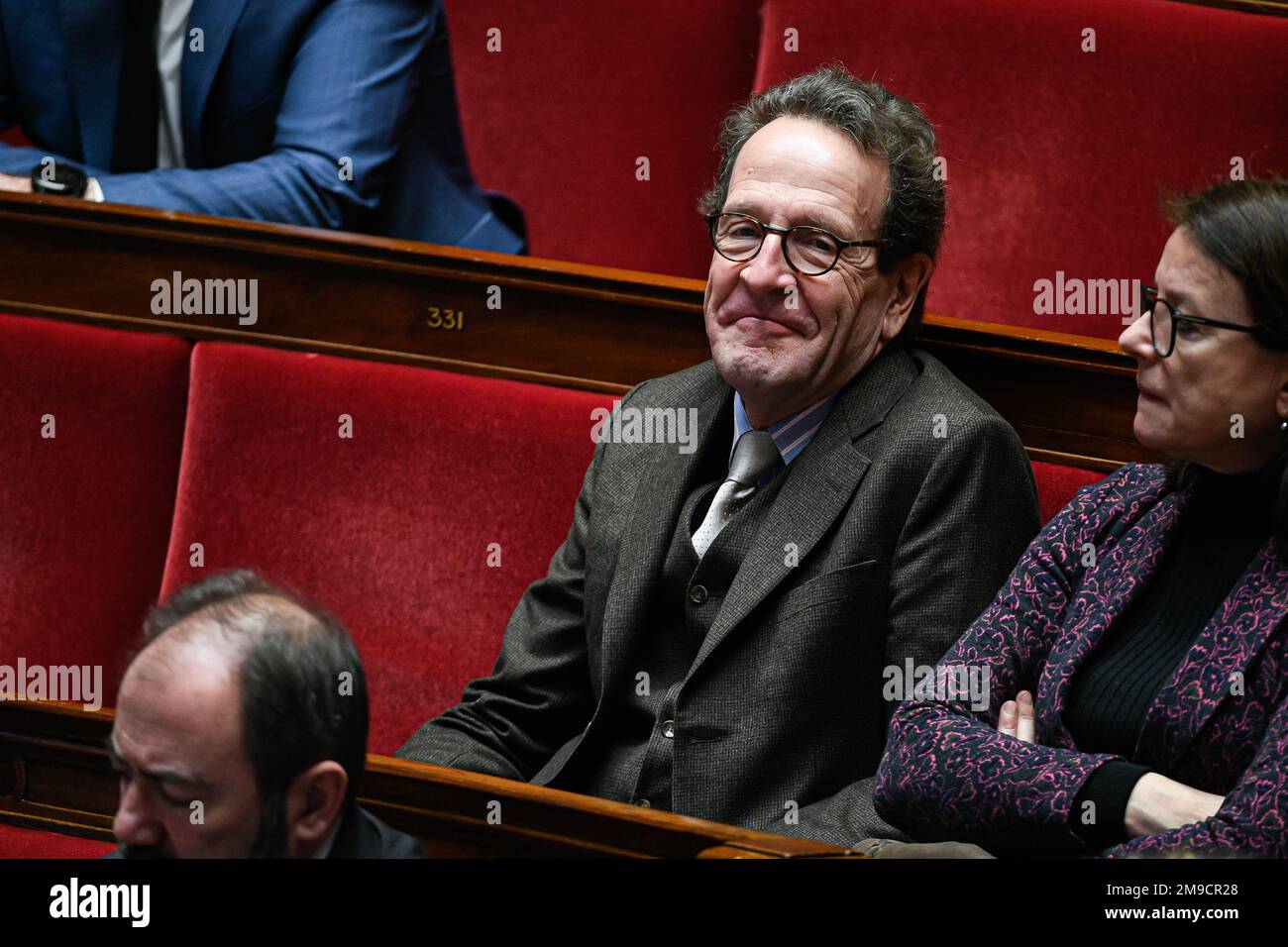 Paris, France. 17th Jan, 2023. Gilles Legendre during a session of ...