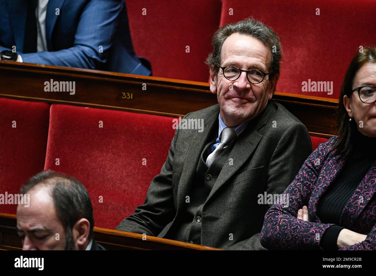 Paris, France. 17th Jan, 2023. Gilles Legendre during a session of ...