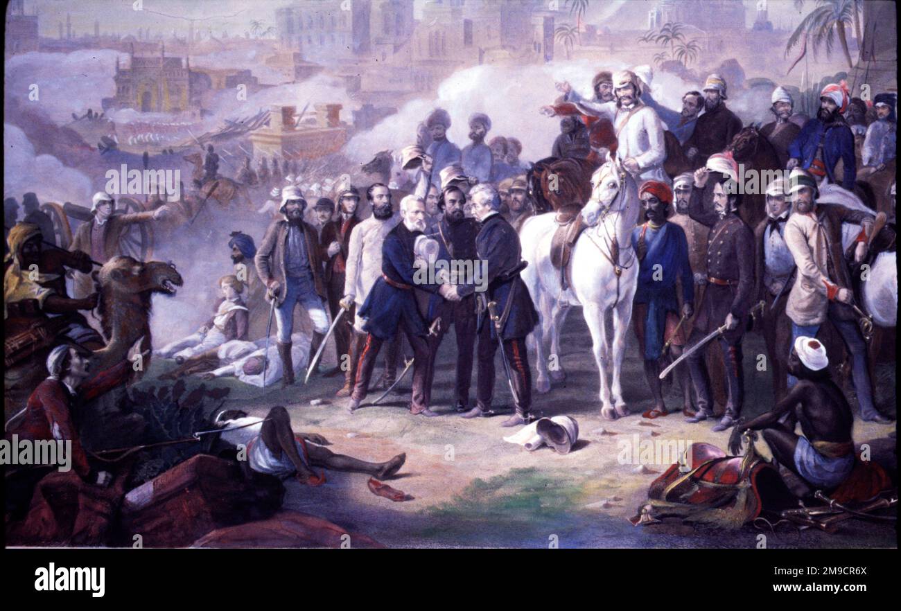 The Relief of Lucknow after the Indian Rebellion of 1857 Stock Photo - Alamy