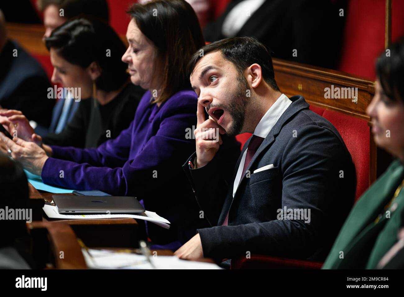 Paris, France. 17th Jan, 2023. Deputy Jean-Philippe Tanguy of ...