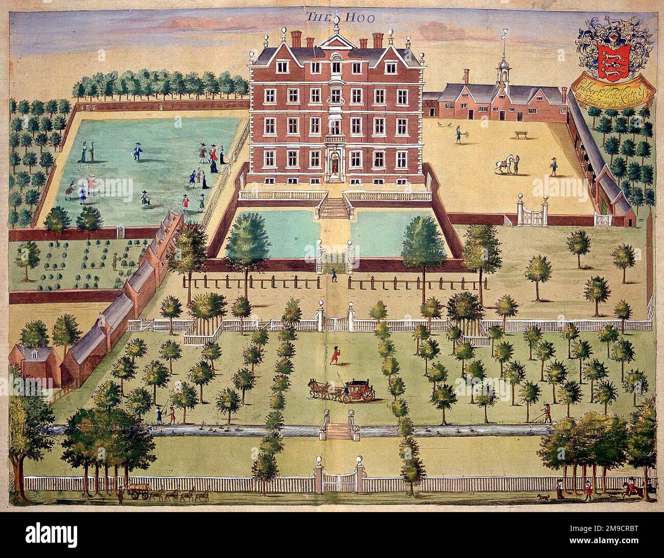 The Hoo at St. Paul's Walden, Hertfordshire, England Stock Photo - Alamy