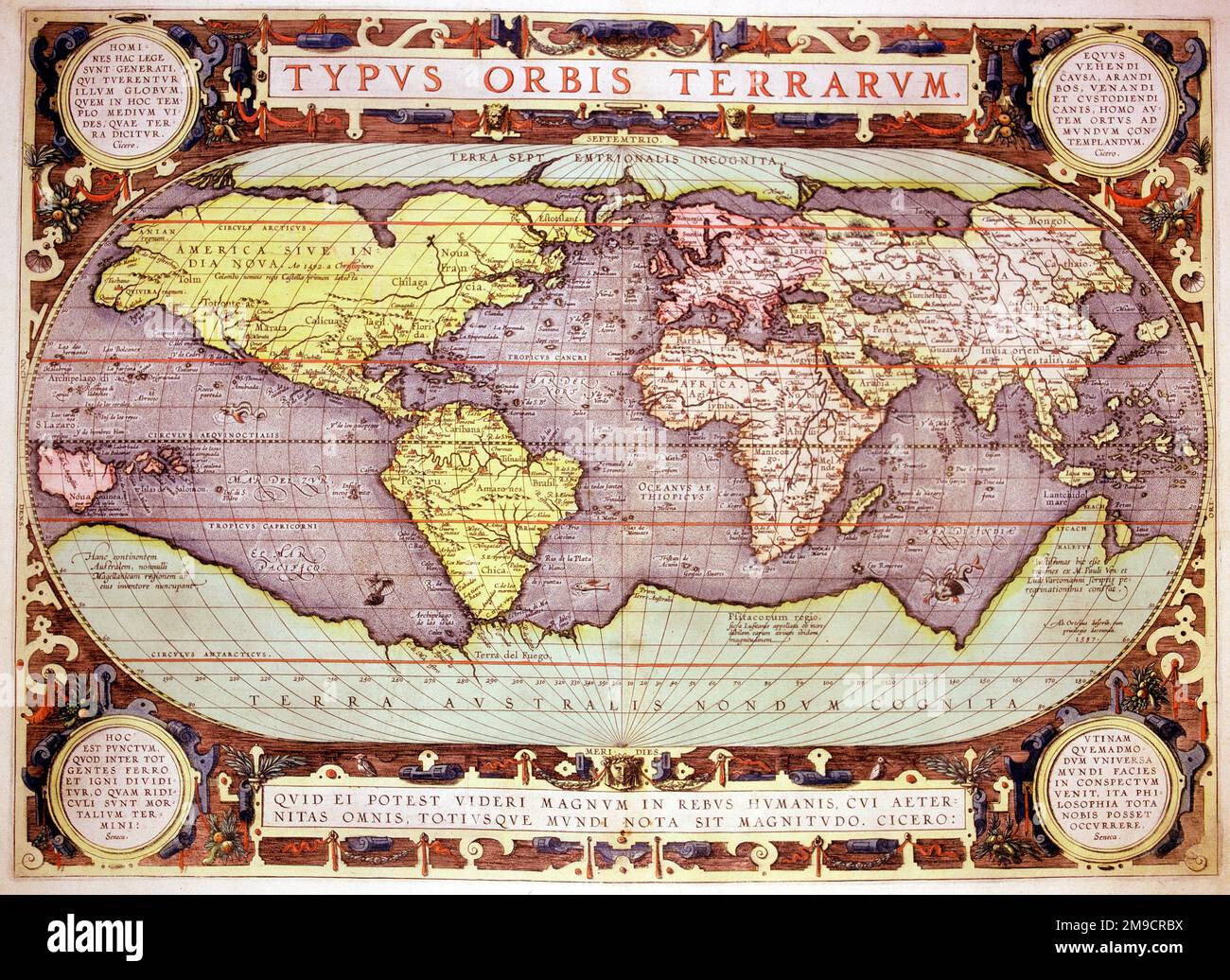 16th century world map hi-res stock photography and images - Alamy