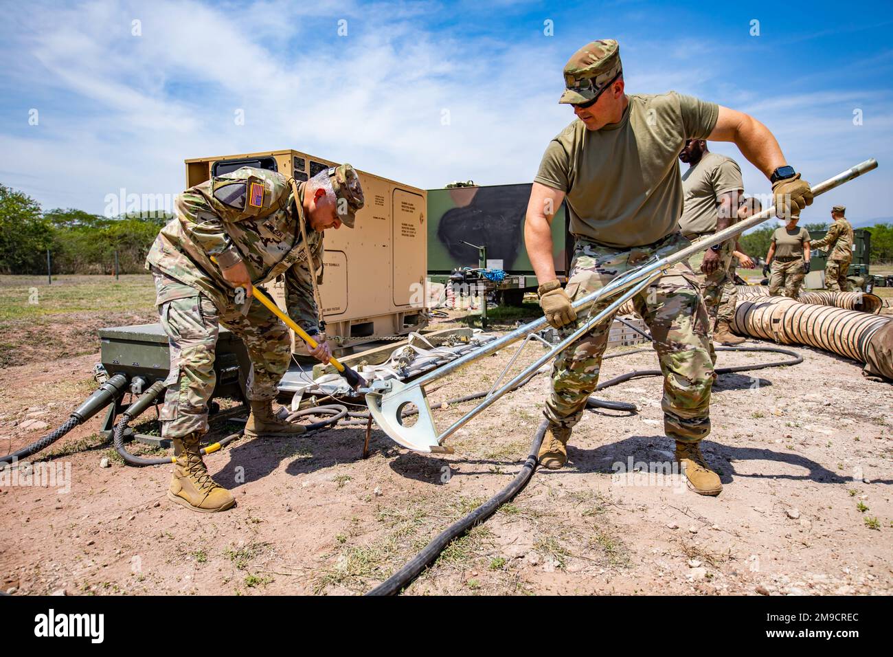 U.S. Army Soldier, Maj. Sean Buchanan (right) and Chief Warrant Officer ...