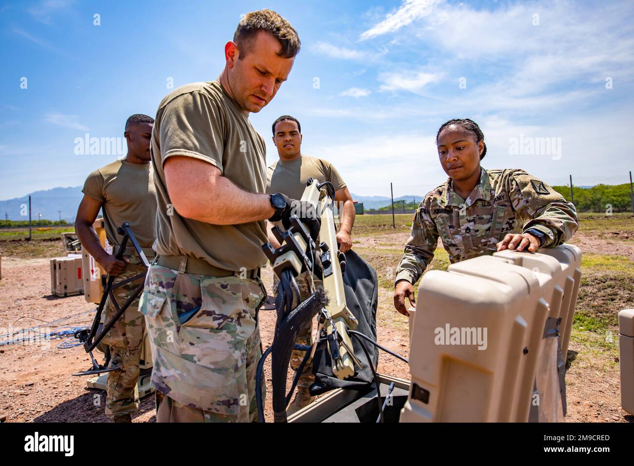 U.S. Army Soldier, Chief Warrant Officer Morgan McCarty (front center ...