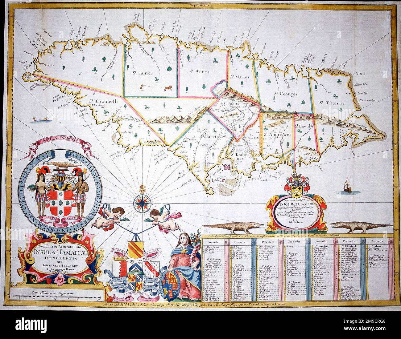 17th century map jamaica hi-res stock photography and images - Alamy