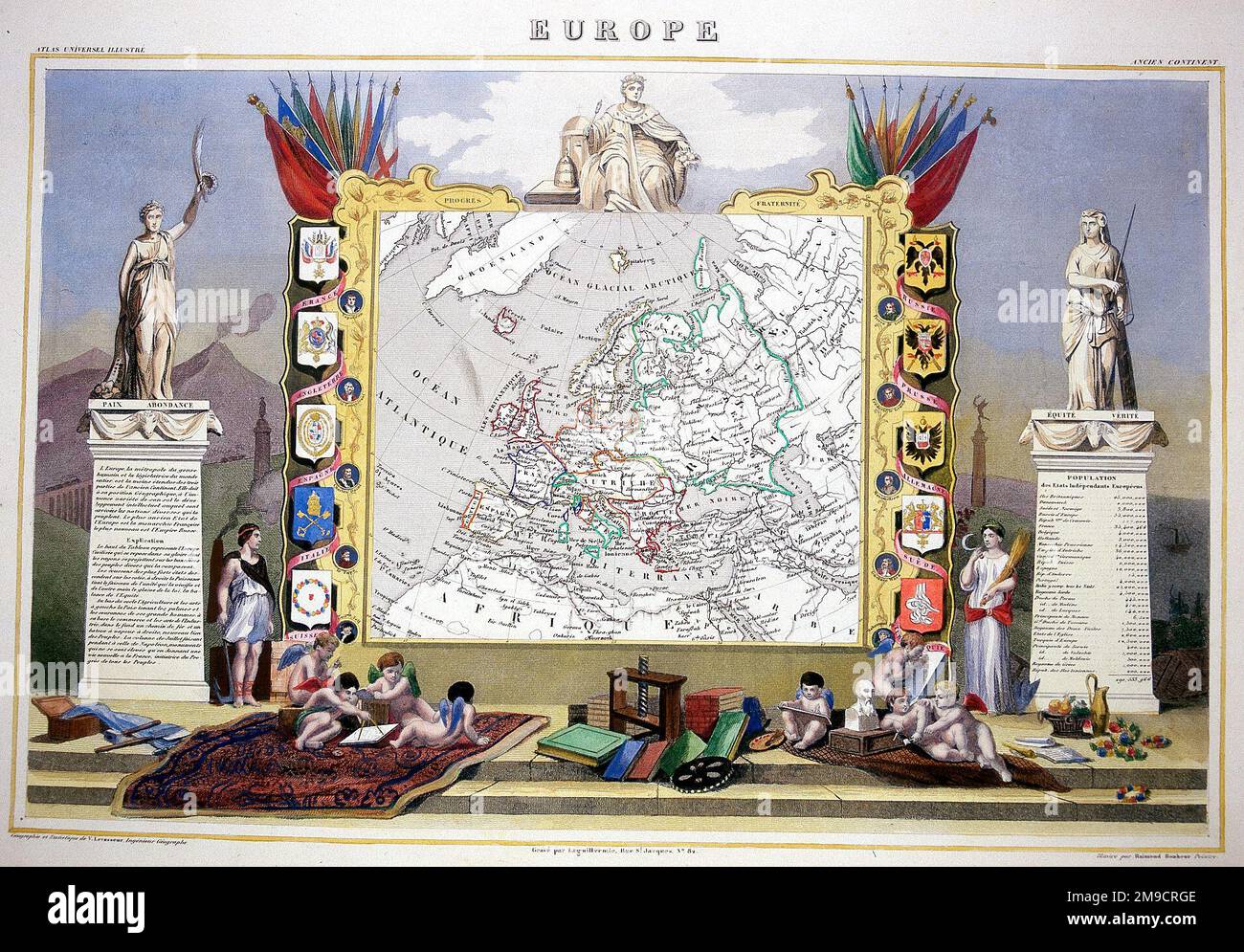 Europe 19th century map hi-res stock photography and images - Alamy