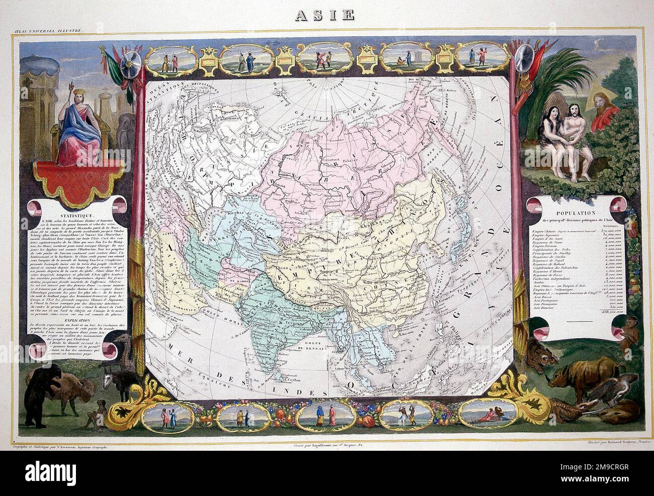 Map of china 19th century hi-res stock photography and images - Alamy