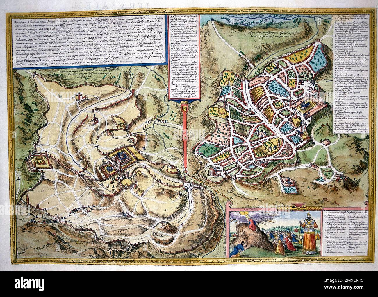 Hogenberg map jerusalem hi-res stock photography and images - Alamy