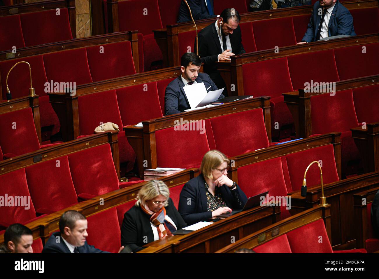 Paris, France. 17th Jan, 2023. Deputy Jean-Philippe Tanguy of ...