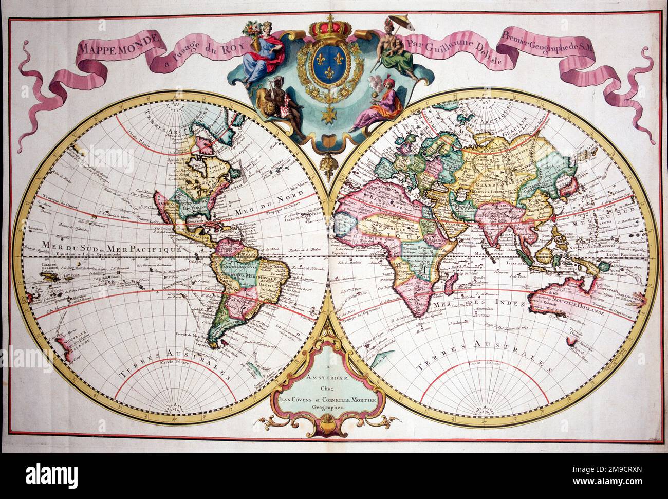 18th century map world hi-res stock photography and images - Alamy