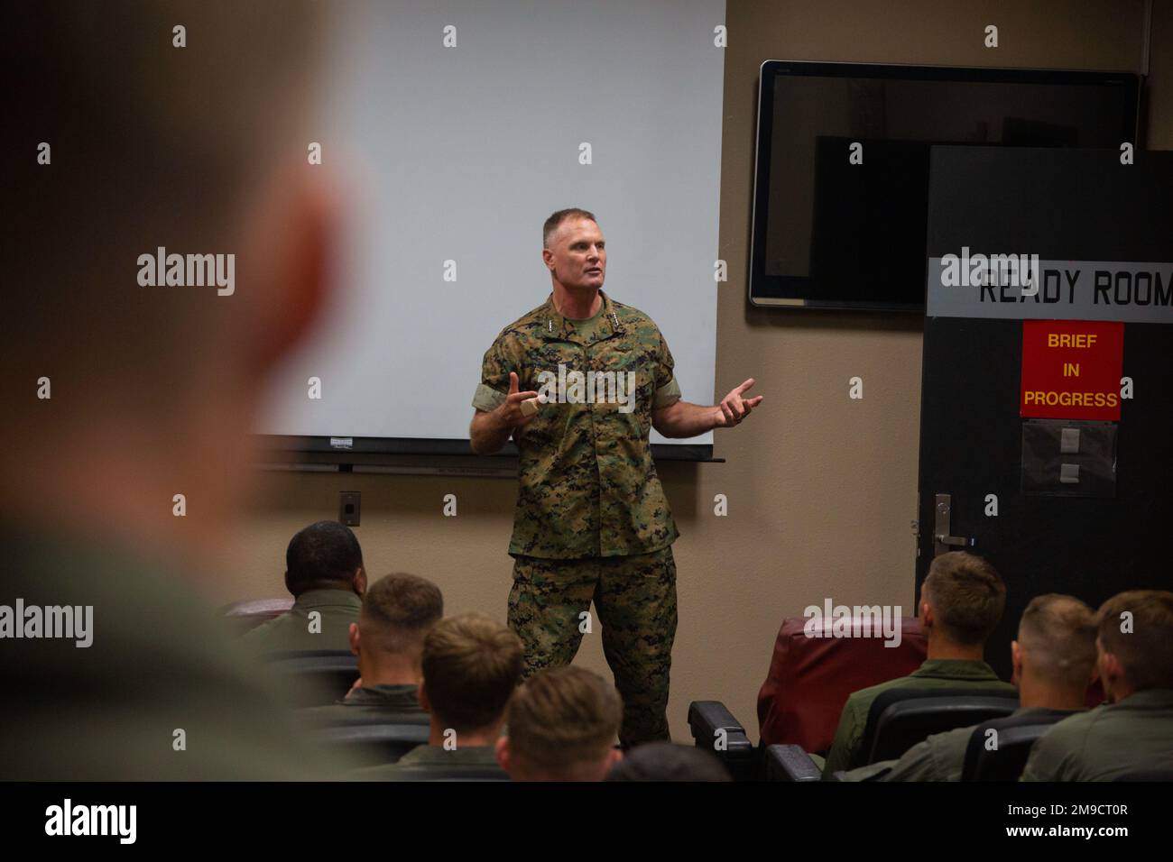 U.S. Marine Corps Lt. Gen. Steven R. Rudder, the commanding general of ...