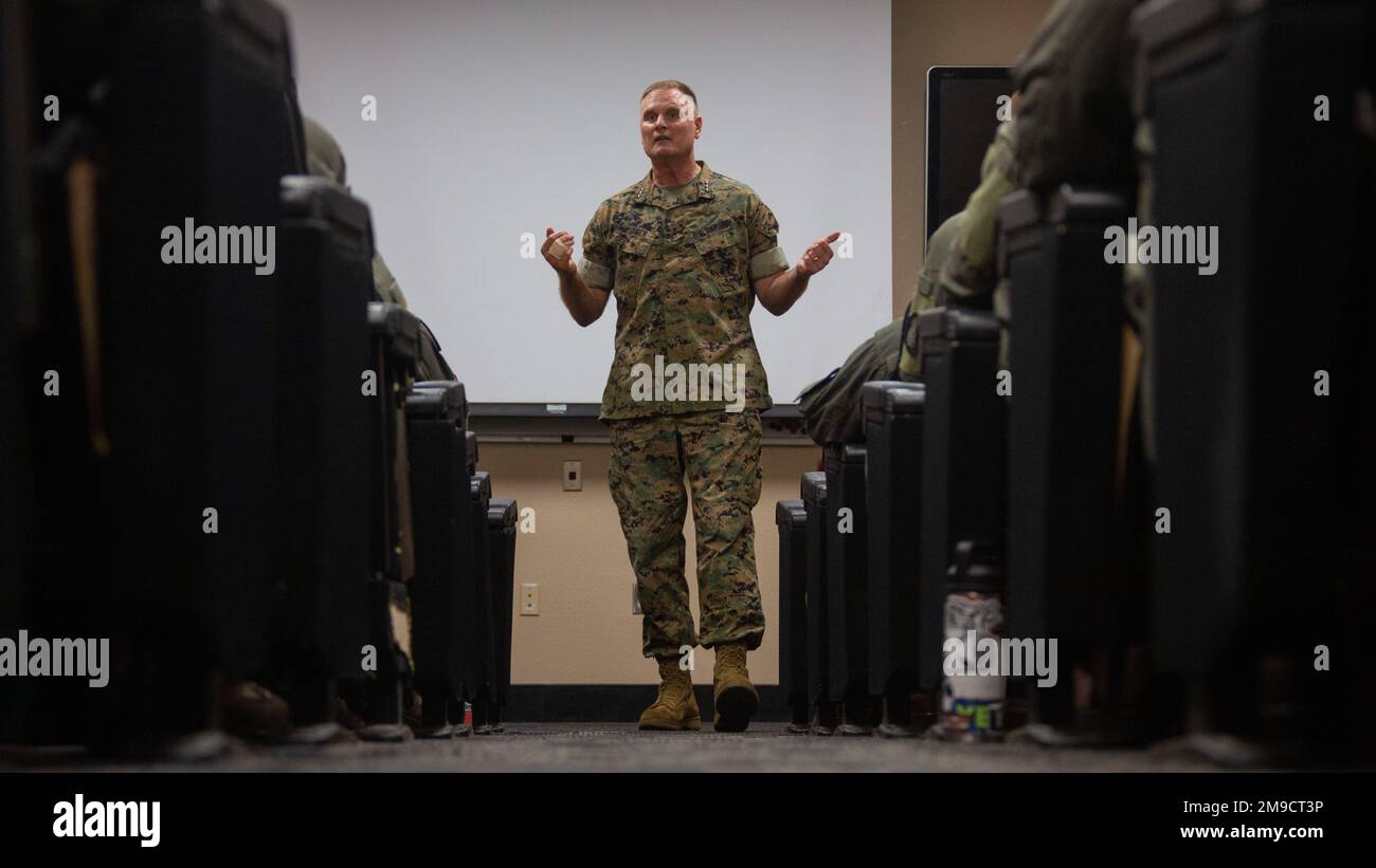 U.S. Marine Corps Lt. Gen. Steven R. Rudder, the commanding general of ...