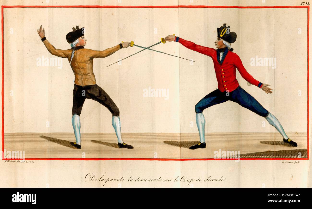 De La Parade Du Demi-Cercle Sur Le Coup De Seconde - 18th century ...