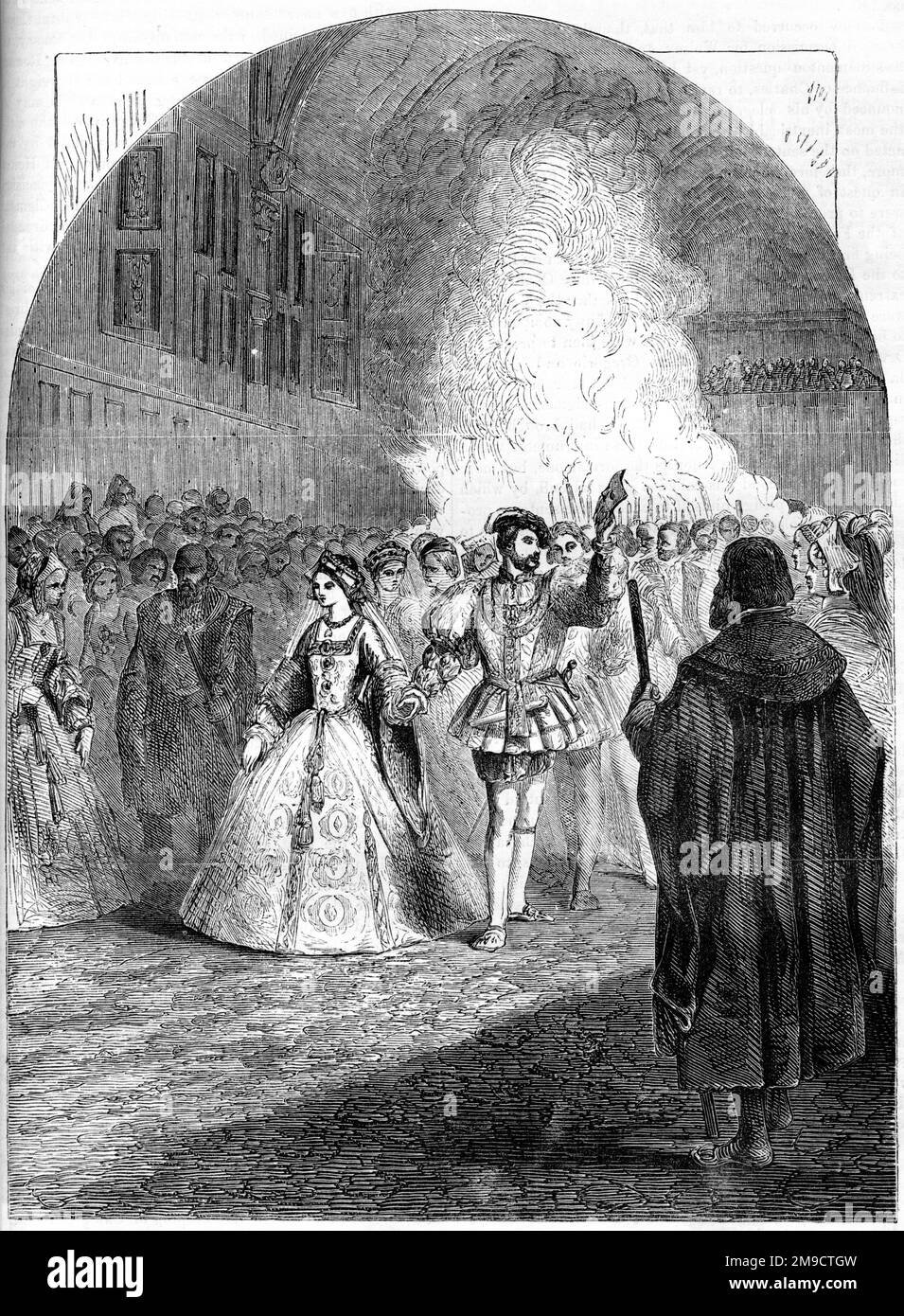 King Henry VIII Dancing With Anne Boleyn Stock Photo - Alamy