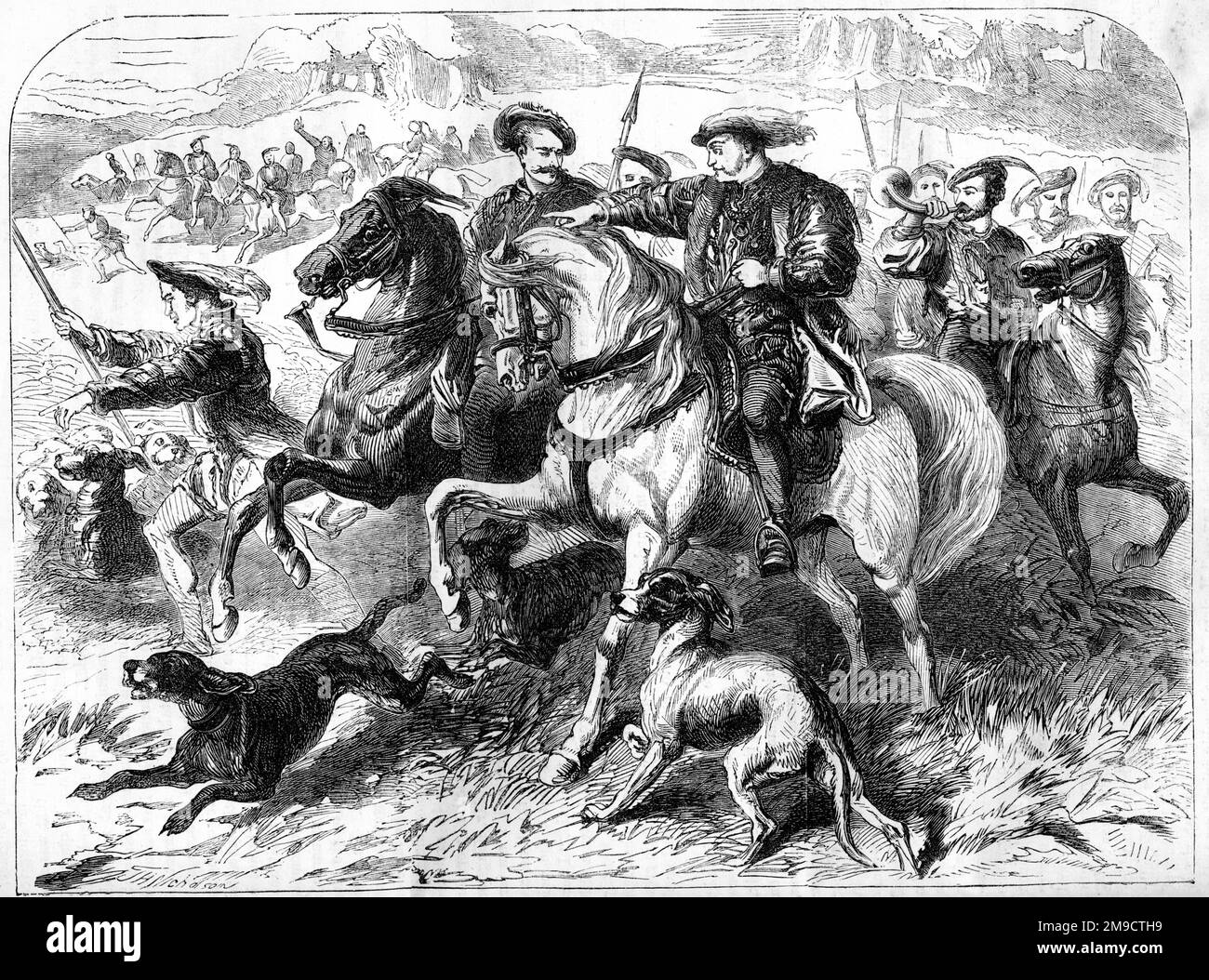 King Henry VIII Hunting Stock Photo - Alamy