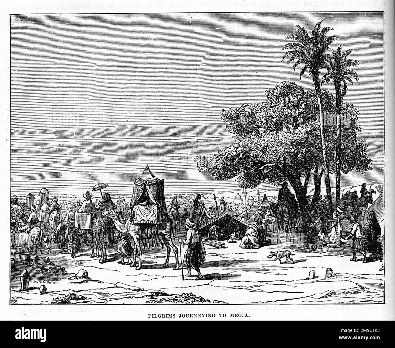 Pilgrims Journeying To Mecca Stock Photo - Alamy