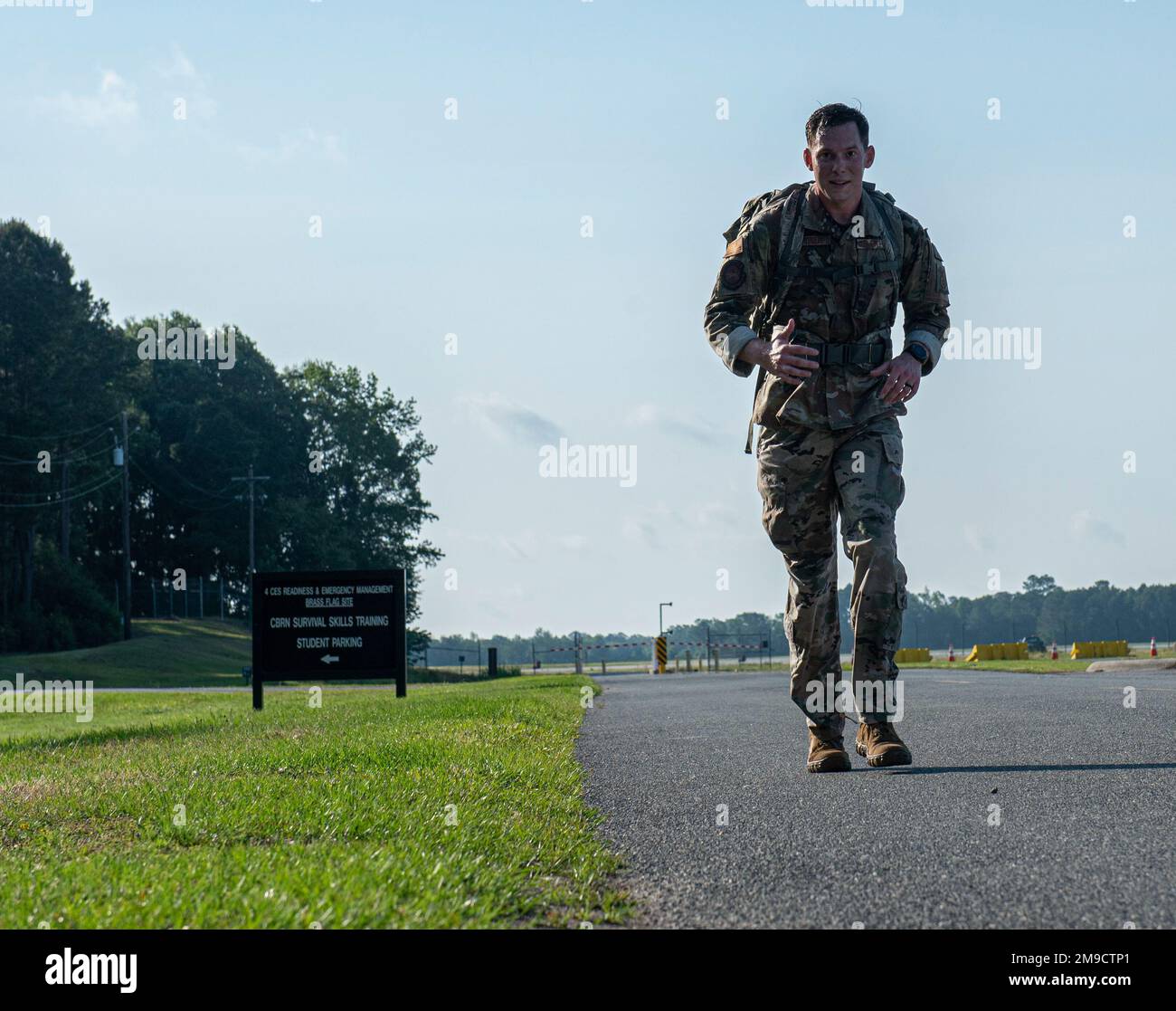 An Airman assigned to the 4th Security Forces Squadron participates in ...