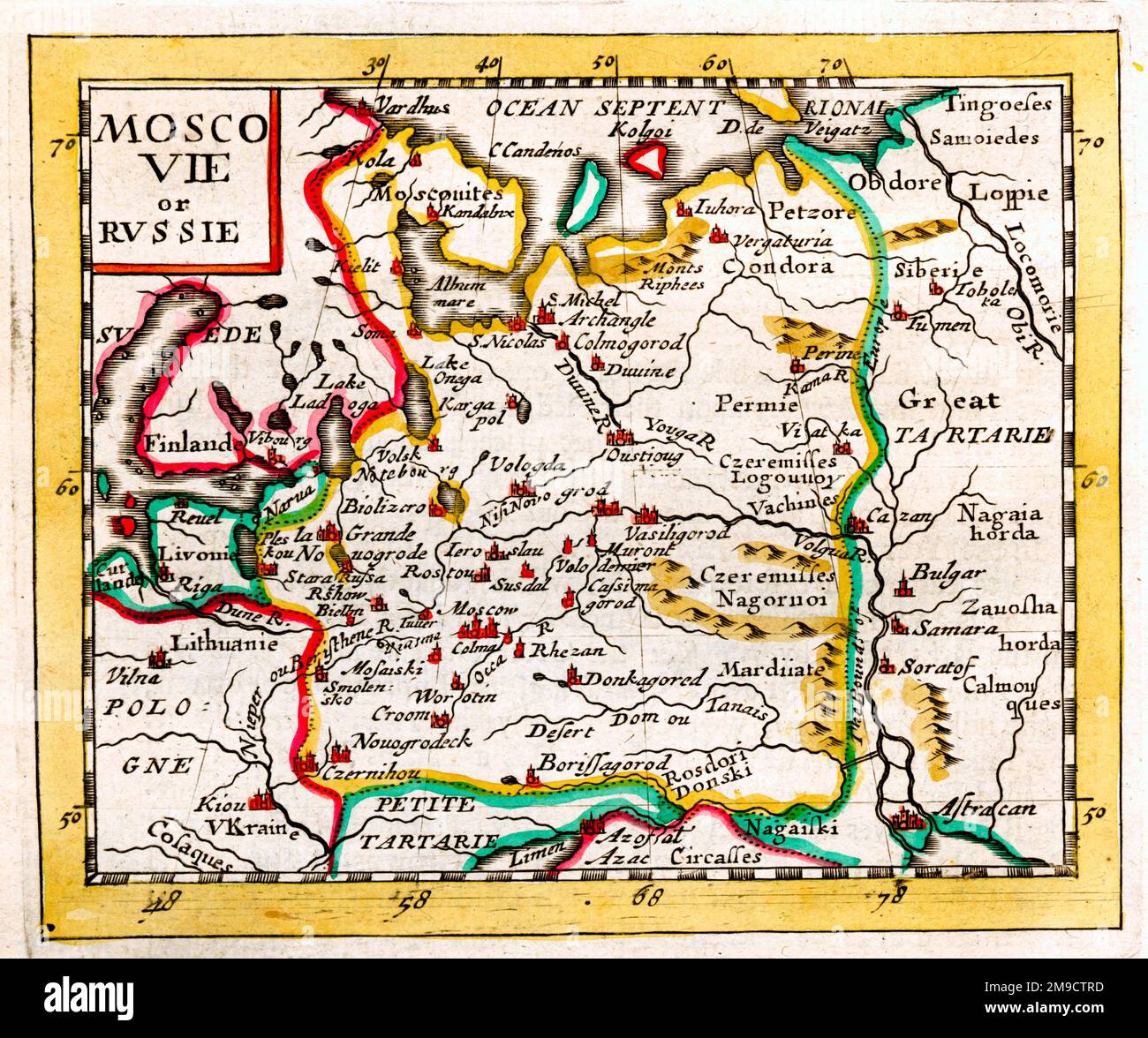 18th century map russia hi-res stock photography and images - Alamy