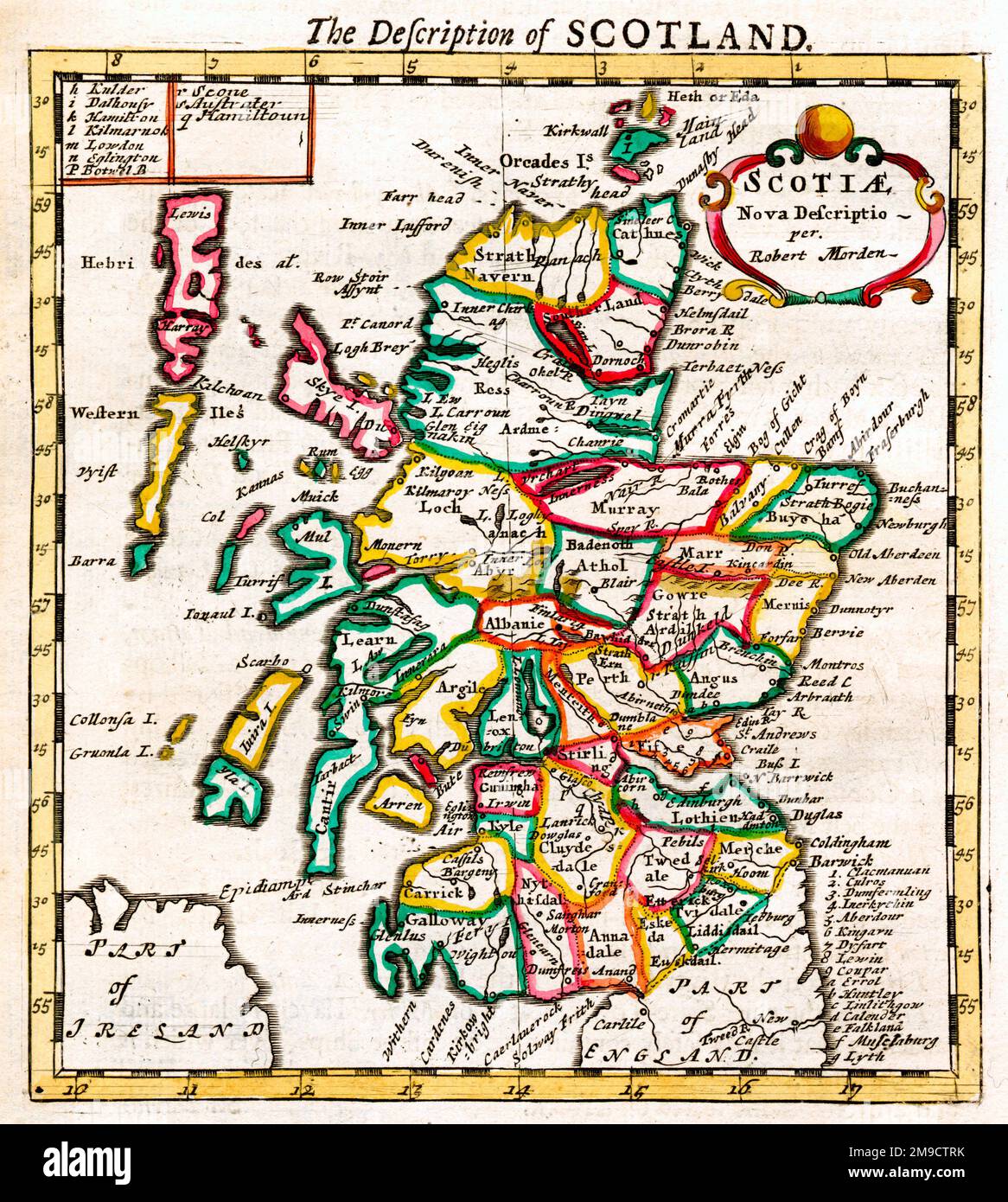 Map of scotland hi-res stock photography and images - Alamy