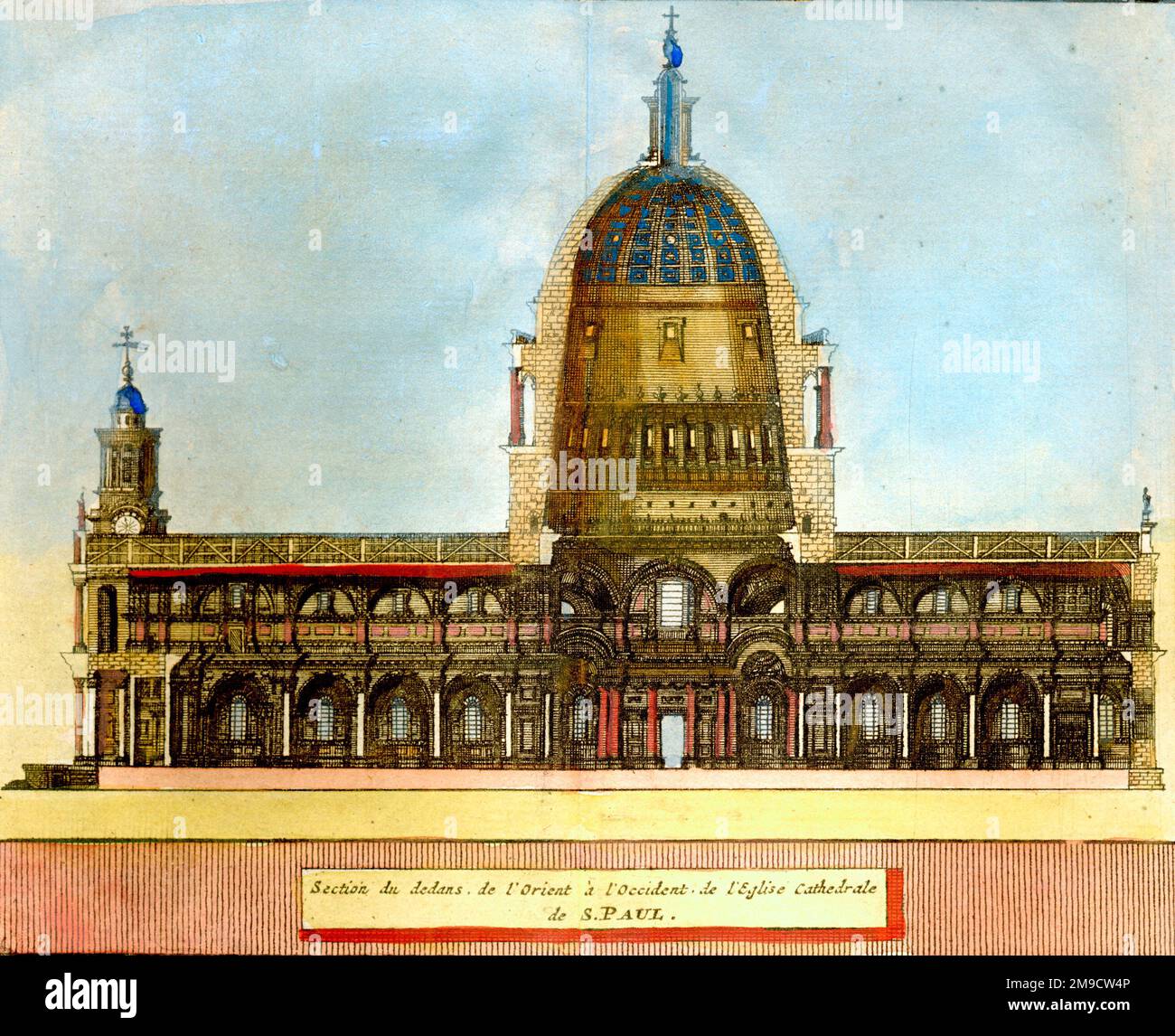 Section Through St Pauls Cathedral, London Stock Photo - Alamy