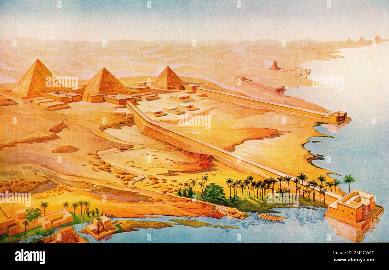 Pyramids of Abusir, Egypt about 3600Bc Stock Photo - Alamy
