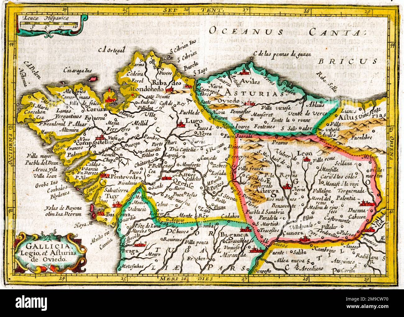 Asturias map hi-res stock photography and images - Alamy